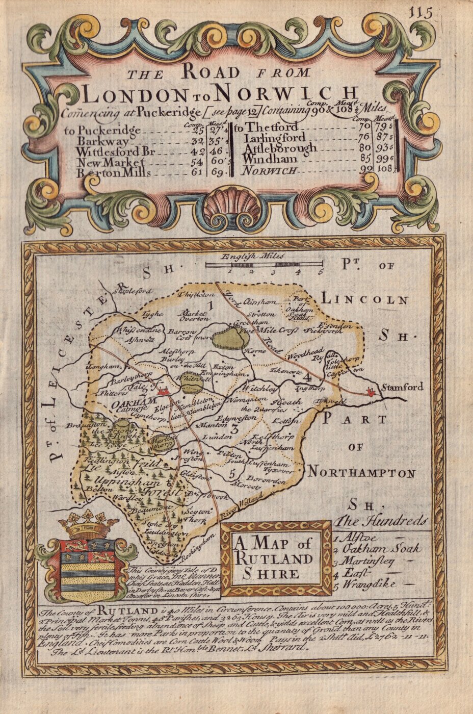 Rutland Antique Maps, Old Maps of Rutland, Vintage Maps of Rutland, UK