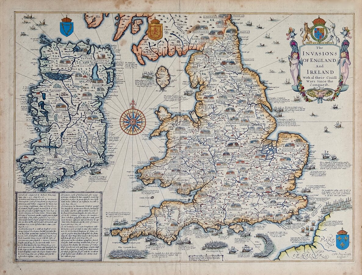 England & Wales Antique Maps, Old Maps of Wales, Vintage Maps of ...