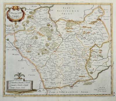 English Counties Antique Maps, Old Maps of English Counties, Vintage ...