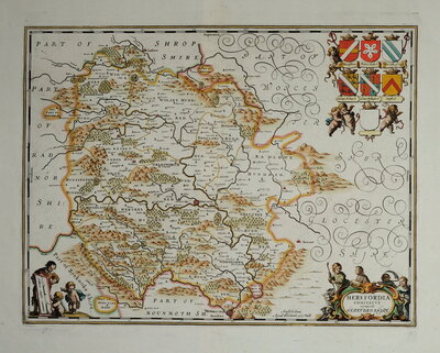 English Counties Antique Maps, Old Maps of English Counties, Vintage ...
