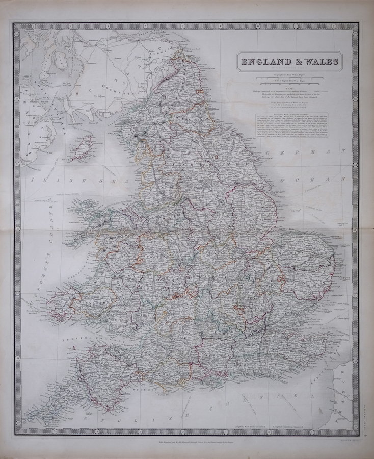 England & Wales Antique Maps, Old Maps of Wales, Vintage Maps of ...
