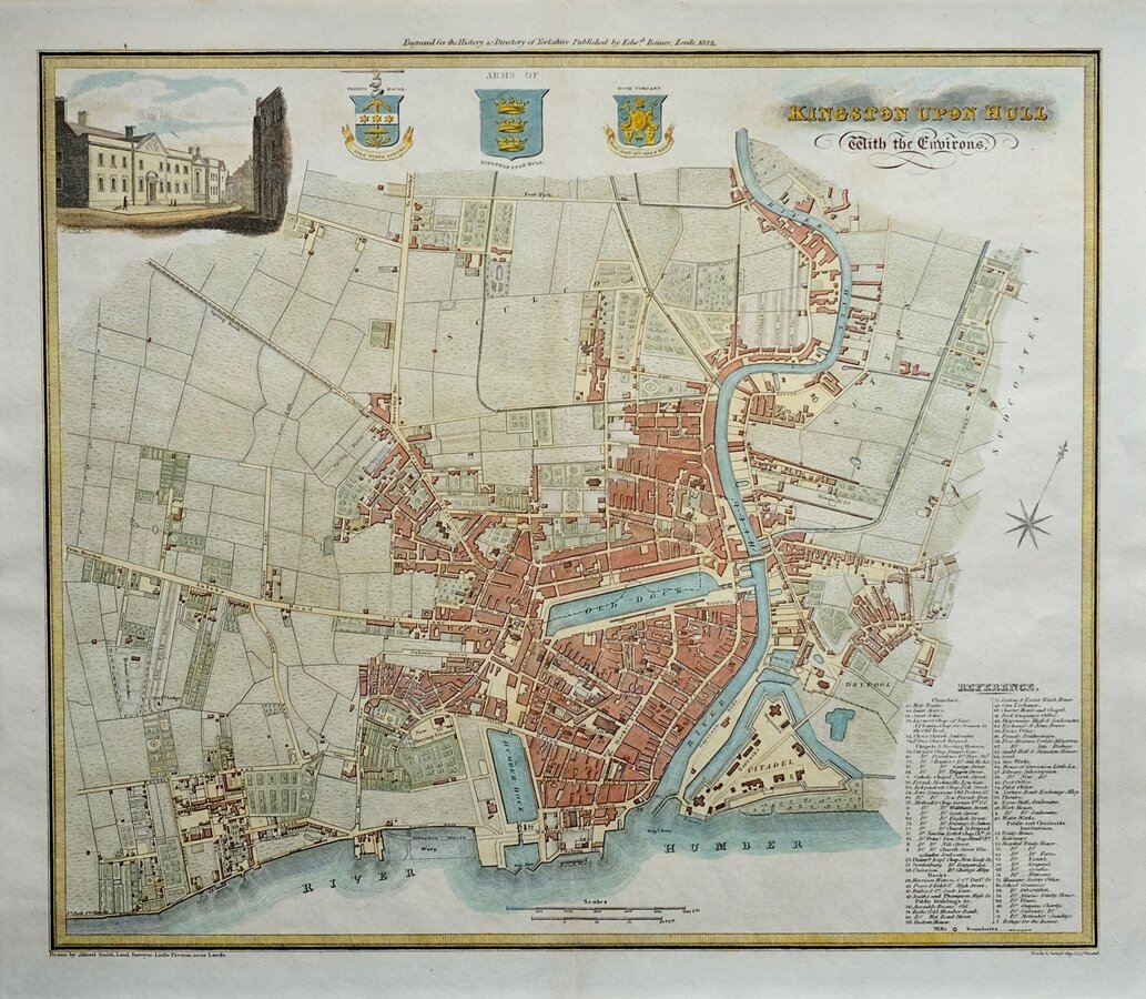 Town Plans, Antique Maps, Vintage Maps, Old Maps, York, St Albans ...