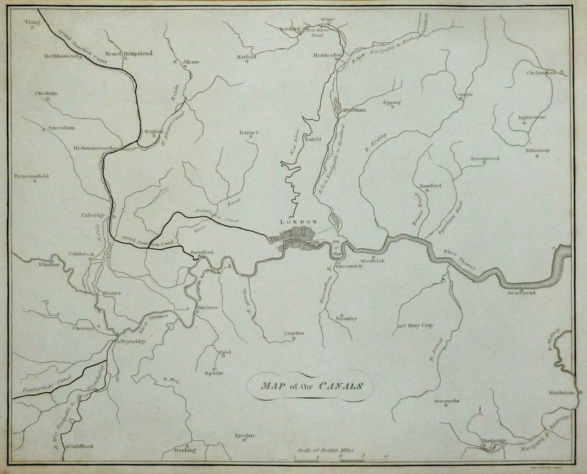 Old Rivers Of London Map - United States Map