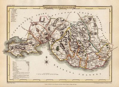 Antique Maps of the Welsh Counties