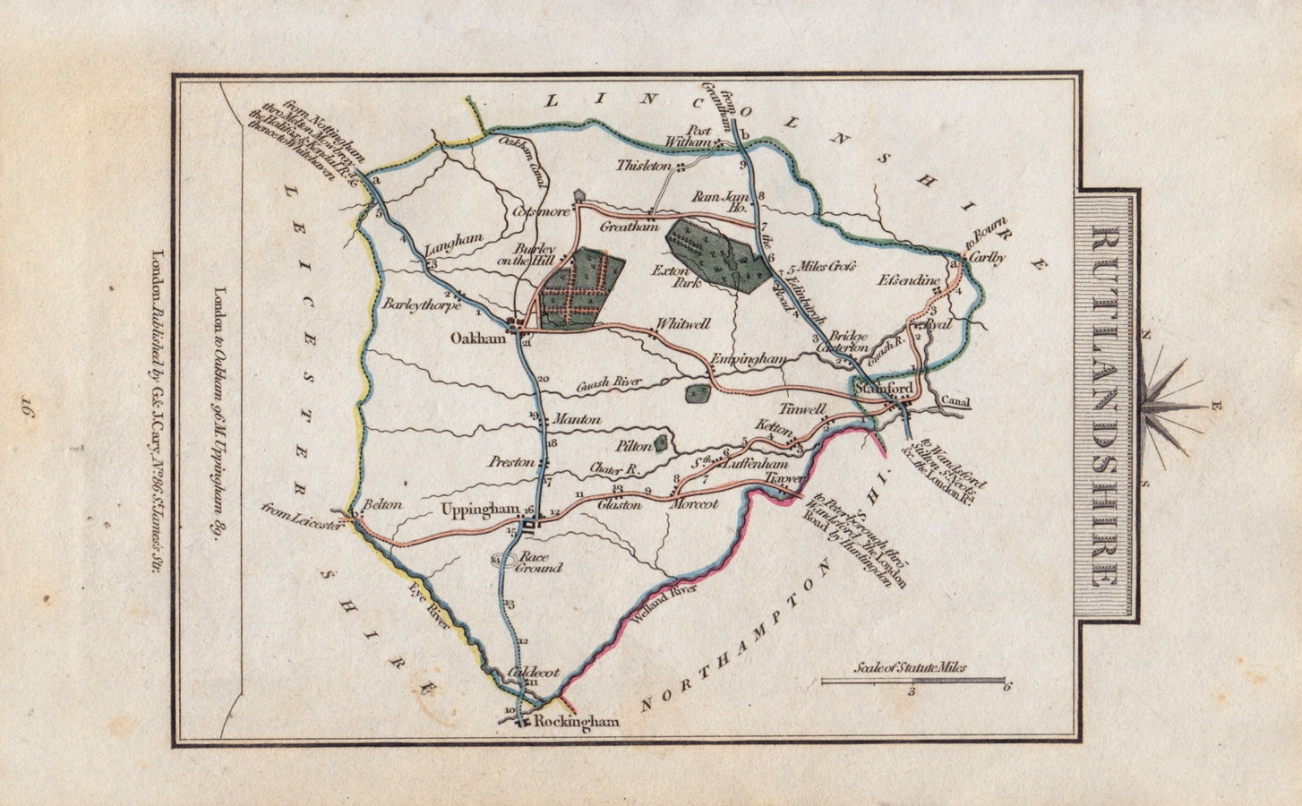 Rutland Antique Maps, Old Maps of Rutland, Vintage Maps of Rutland, UK