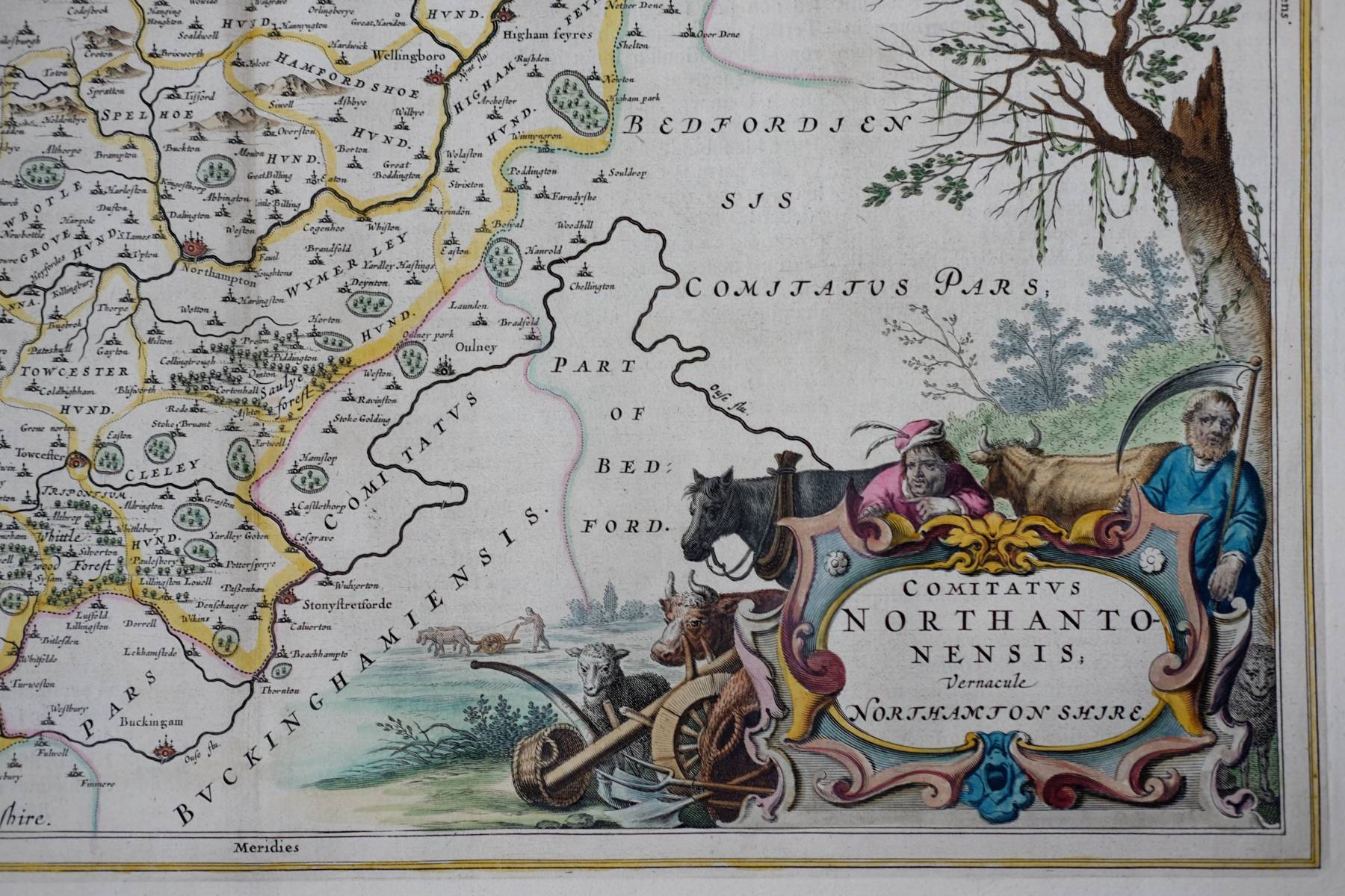 Northamptonshire Antique Maps, Old Maps of Northamptonshire, Vintage ...