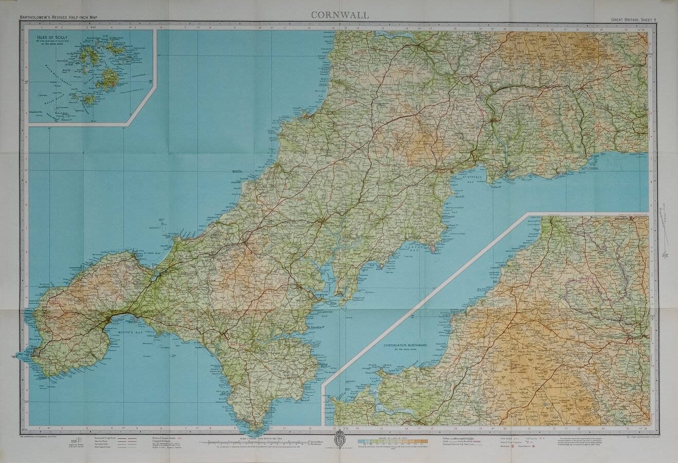 Cornwall Antique Maps, Old Maps of Cornwall, Vintage Maps of Cornwall, UK