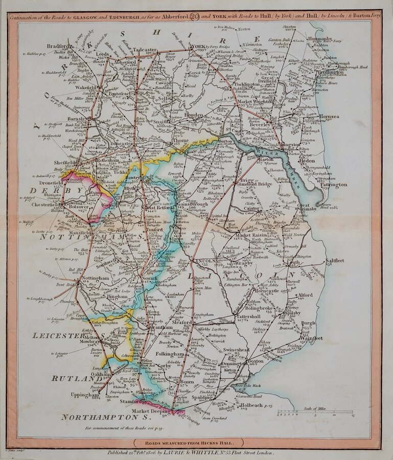 Lincolnshire Antique Maps, Old Maps of Lincolnshire, Vintage Maps of ...