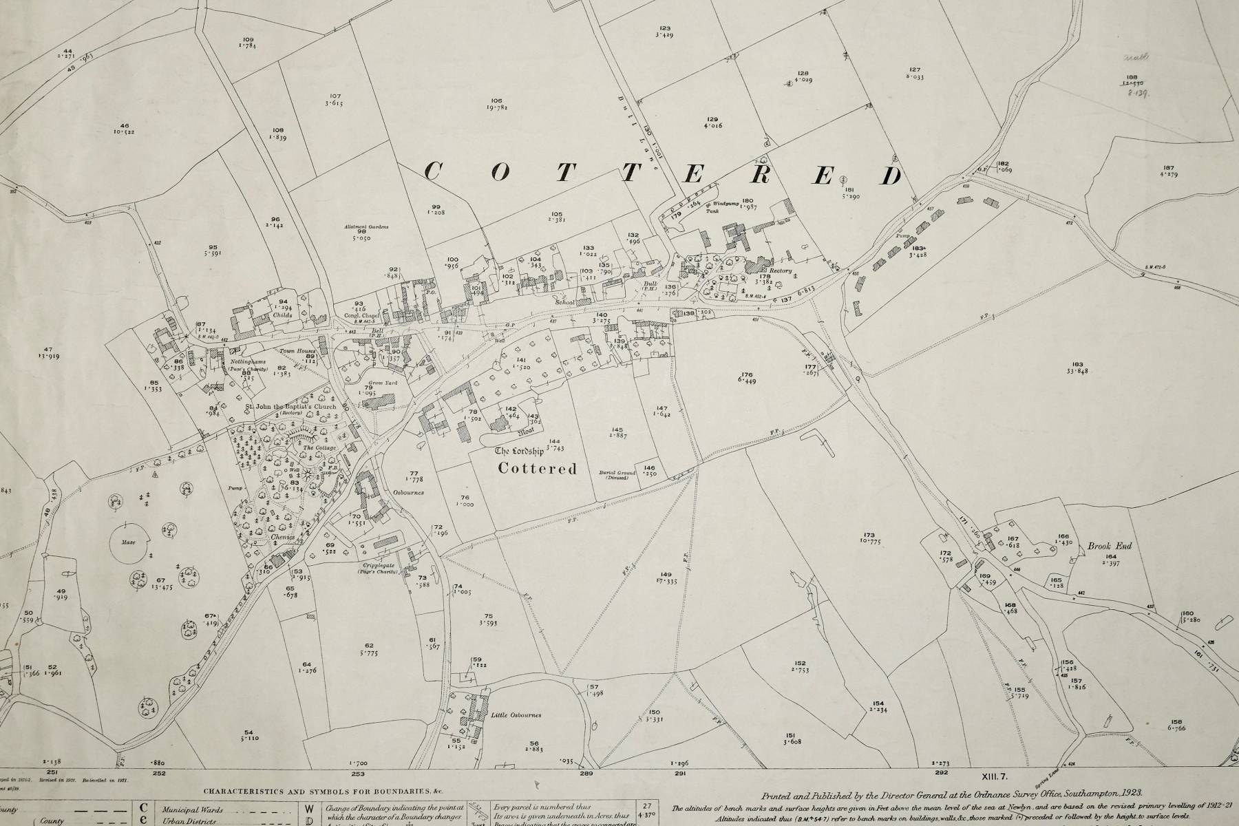 O.S. Twenty five Inches to a Mile